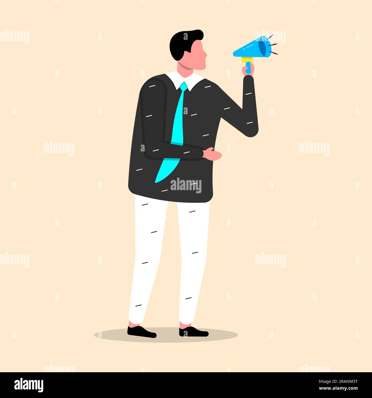 Vector flat illustration features male and female cartoon characters ...