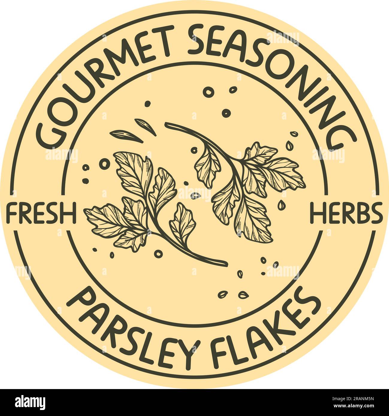 Gourmet seasoning, fresh herbs, parsley flakes Stock Vector Image & Art ... Gourmet seasoning, fresh herbs, parsley flakes Stock Vector Image & Art ...