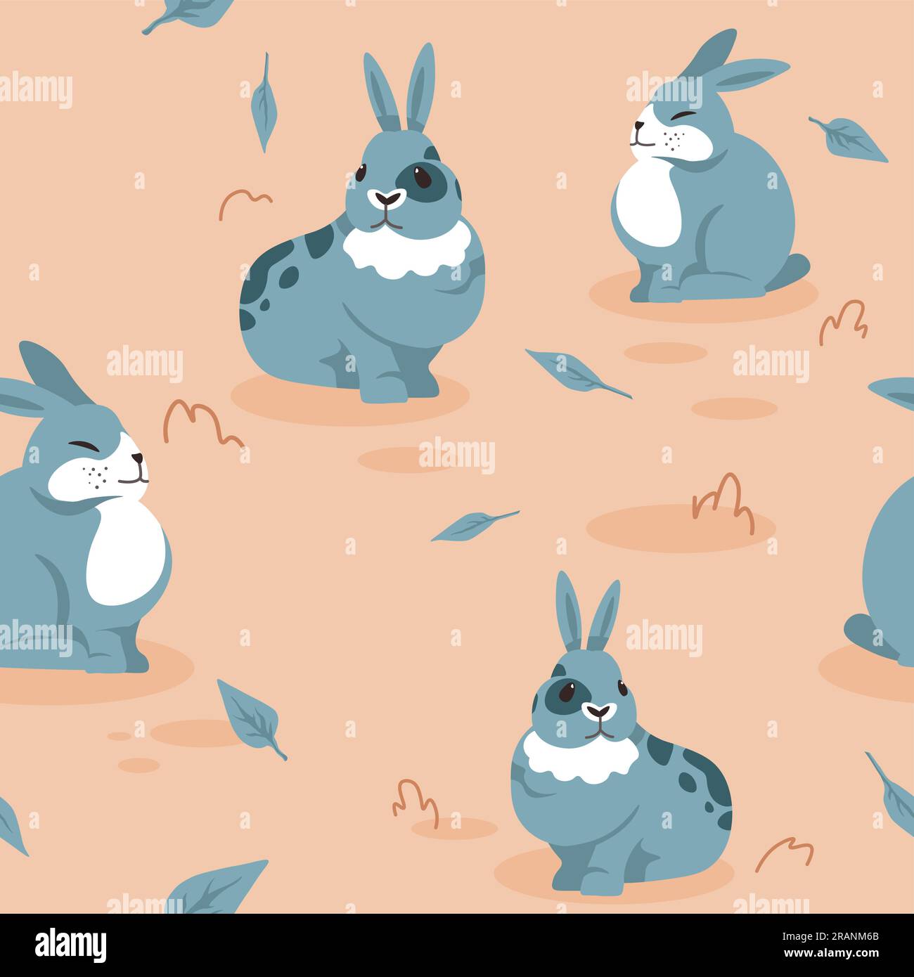 Vintage pet rabbits Stock Vector Images - Alamy