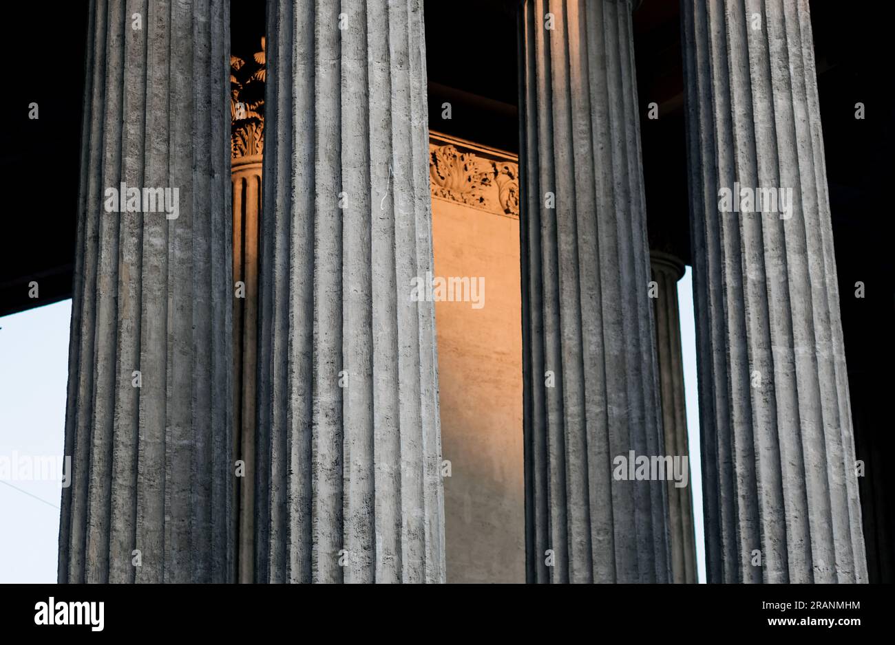 Old antique columns. Massive stone columns Stock Photo - Alamy