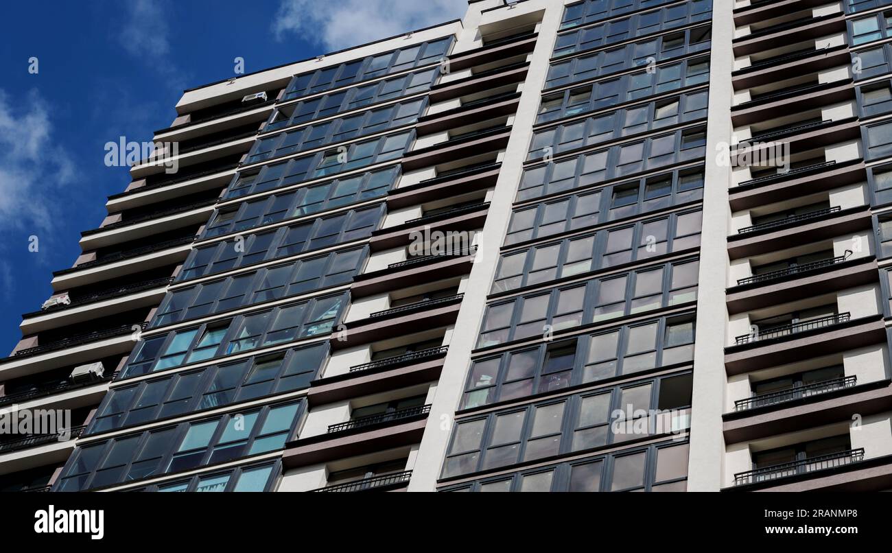 beautiful apartment building. European residential architecture Stock ...