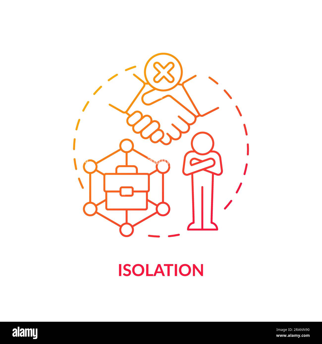 Isolation red gradient concept icon Stock Vector Image & Art - Alamy