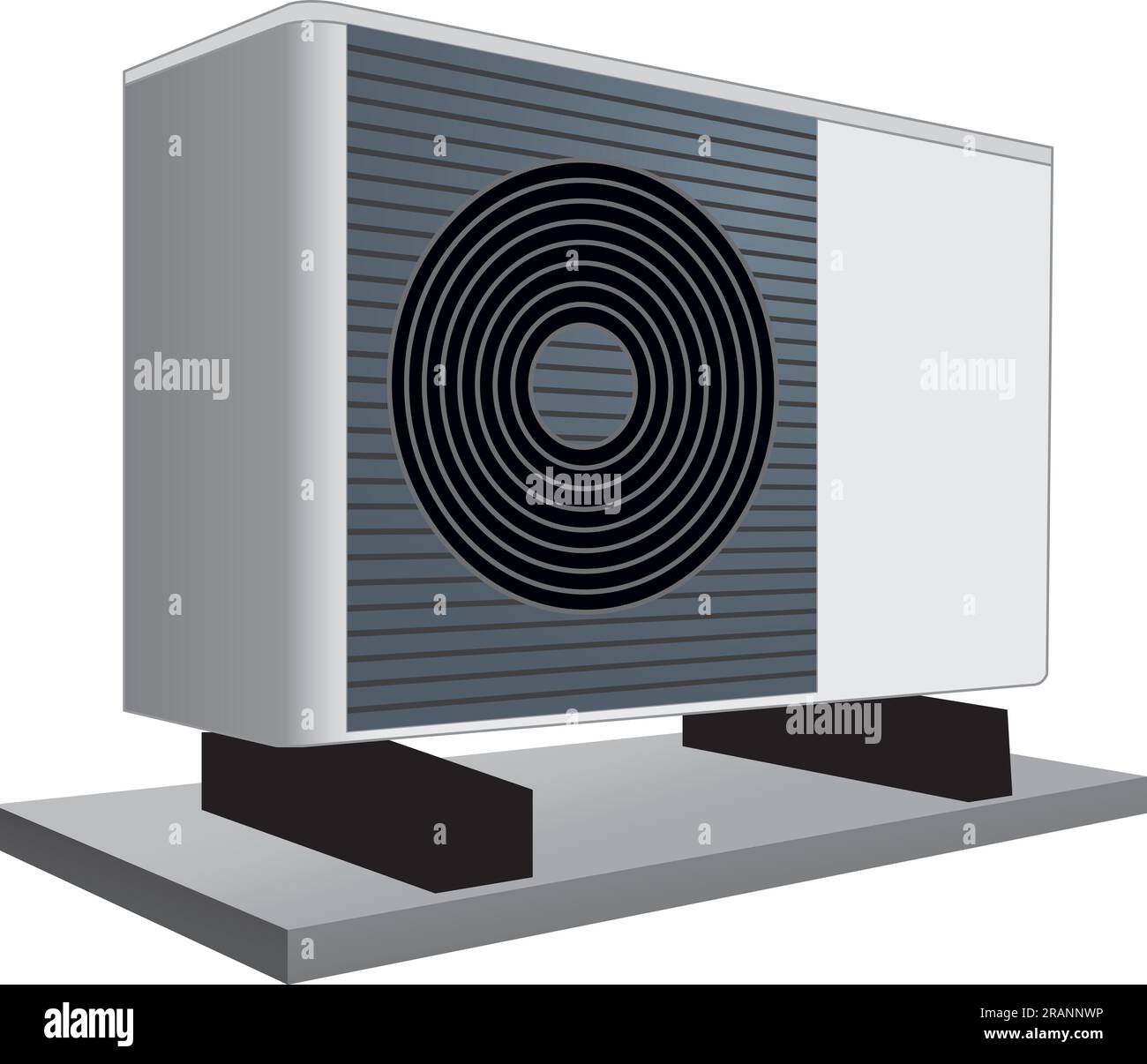 Heat pump vector illustration isolated on white background Stock Vector ...