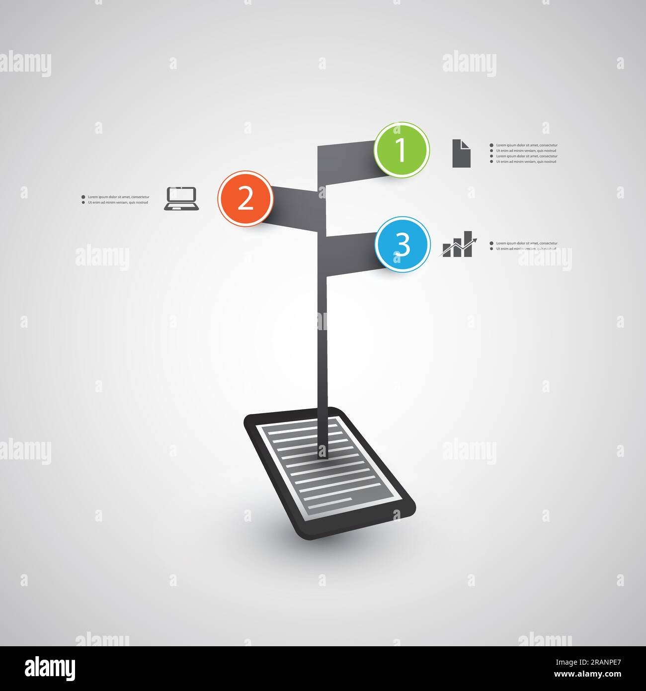 Road Sign Infographic Design for Businesses and Decision Making Stock ...