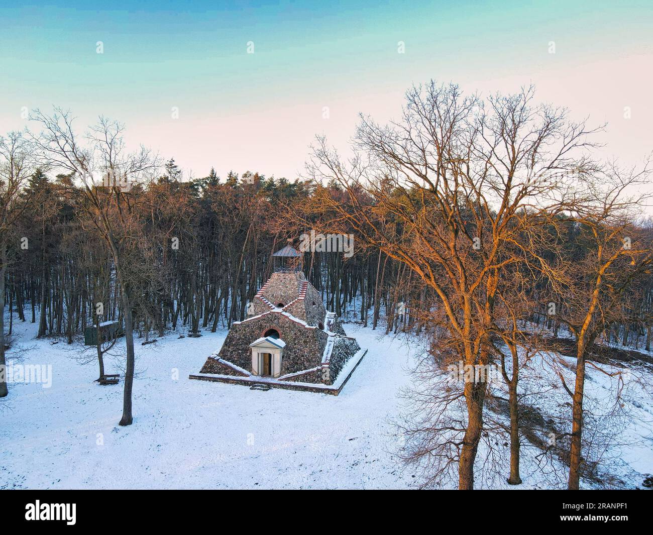 The largest pyramid in Germany, the rock pyramid in Garzau Stock Photo ...