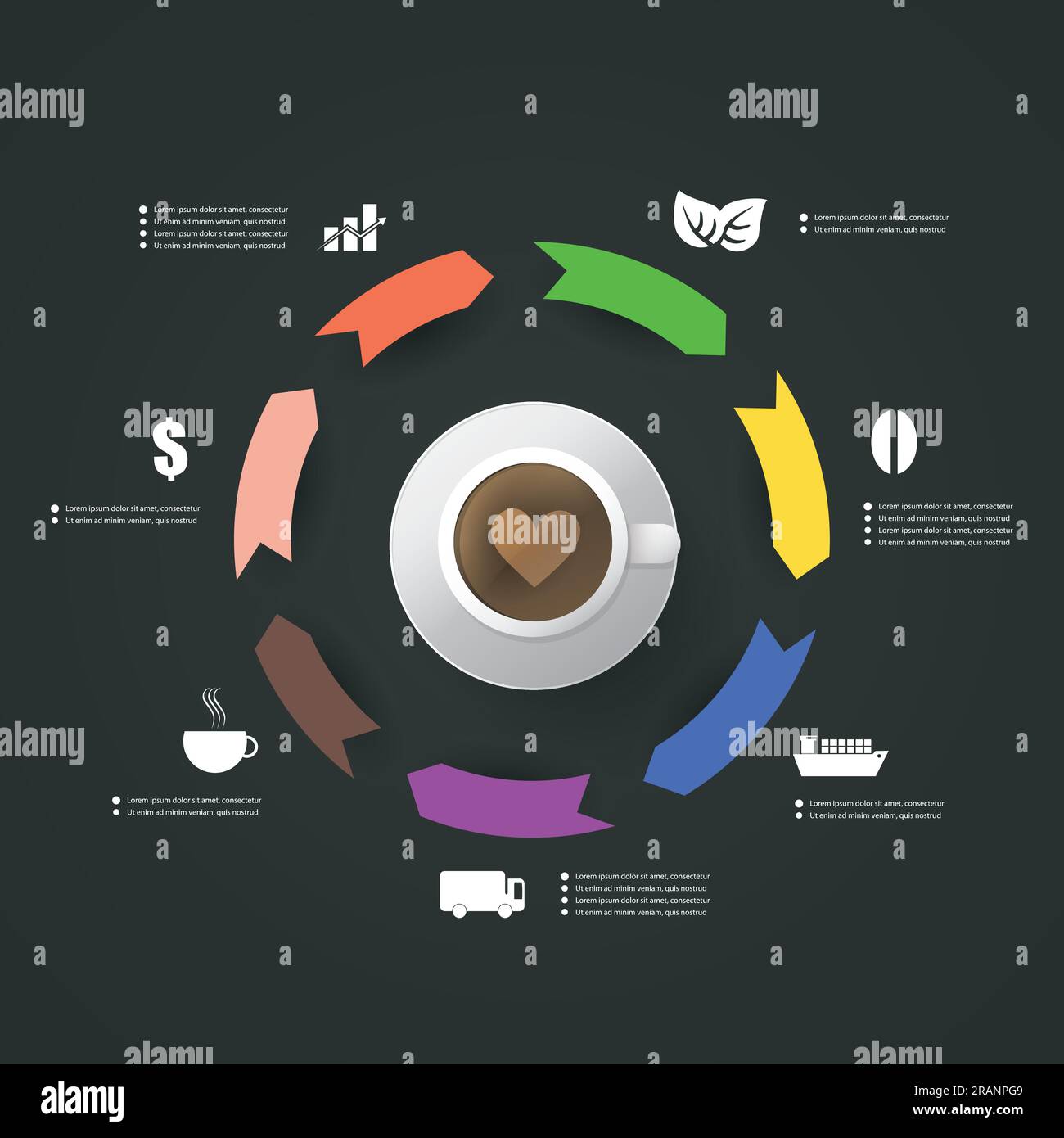 Infographics Design - Coffee Stock Vector Image & Art - Alamy