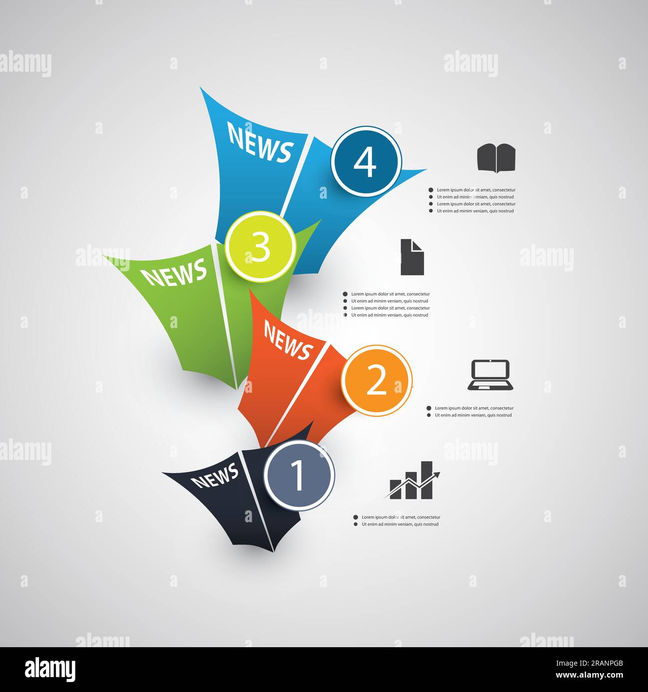 Infographic Design - Newspaper, News Concept Stock Vector Image & Art ...