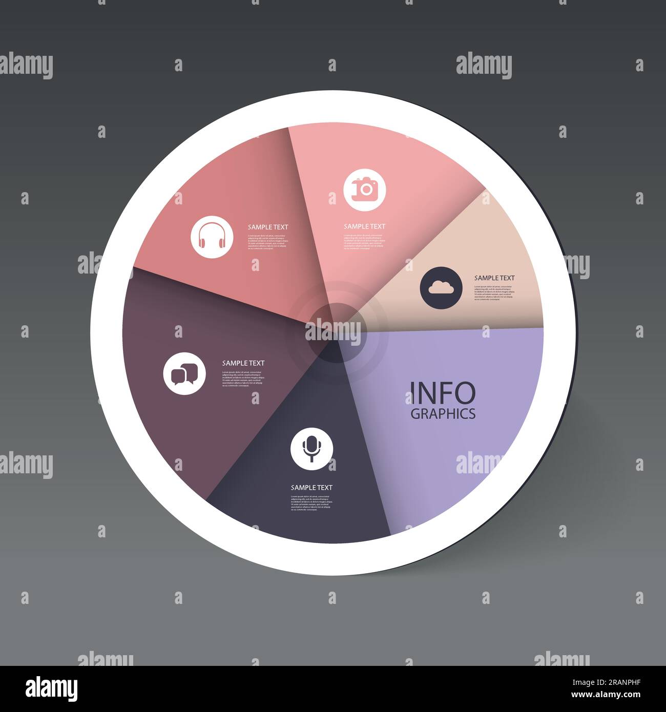 Colorful Business Pie Chart - Infographic Design Stock Vector Image ...