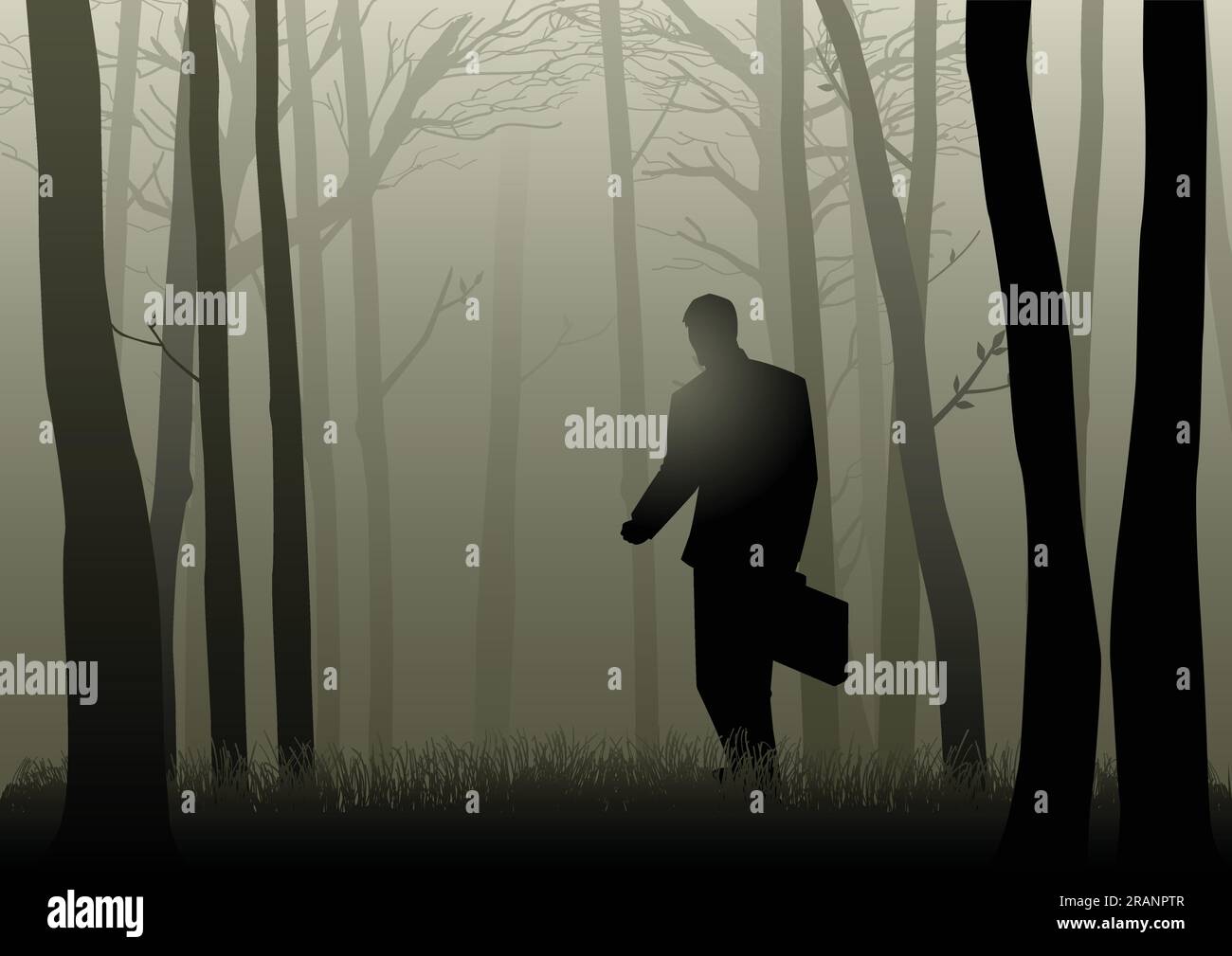 Lost forest dark Stock Vector Images - Alamy
