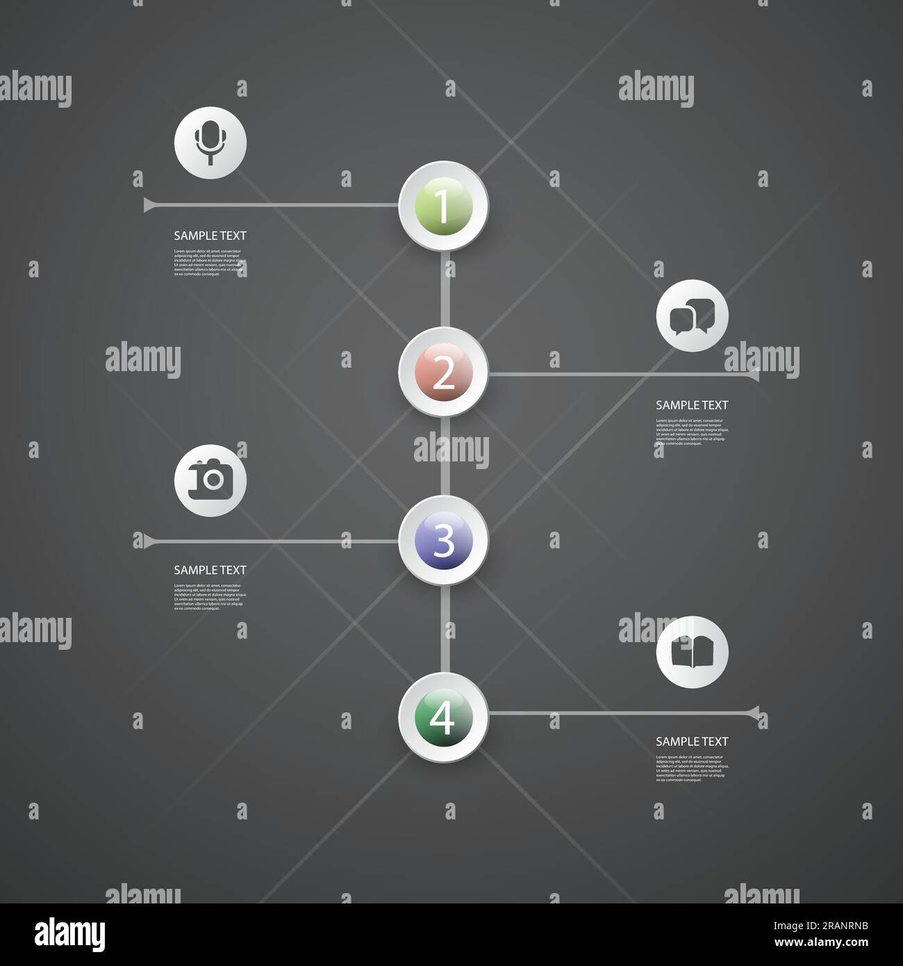 Infographic Concept - Flow Chart Design - Timeline Stock Vector Image ...