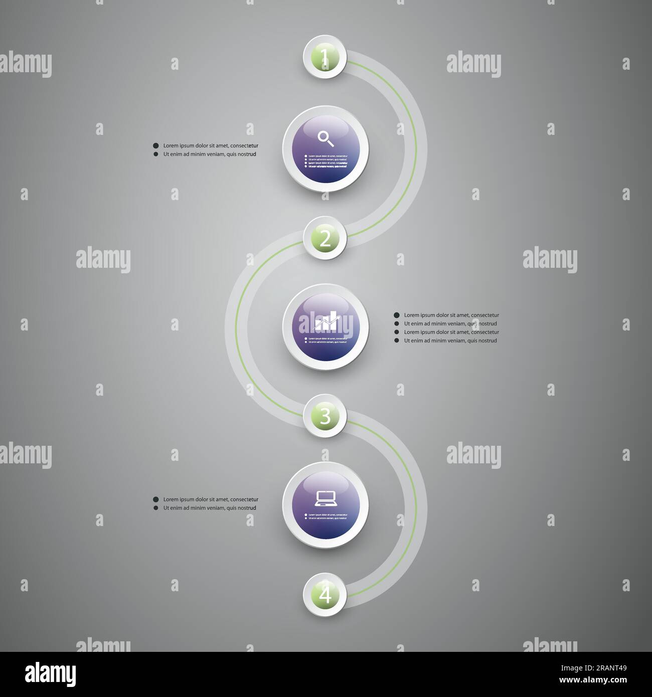 Infographic Concept - Flow Chart Design - Timeline Stock Vector Image ...