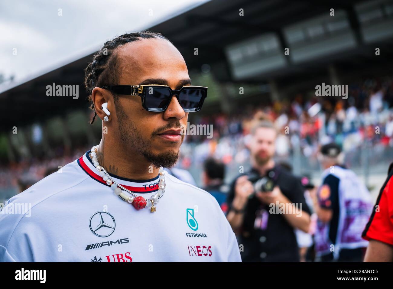 Red Bull Ring, Spielberg, Austria, 2.July.2023: Lewis Hamilton during ...
