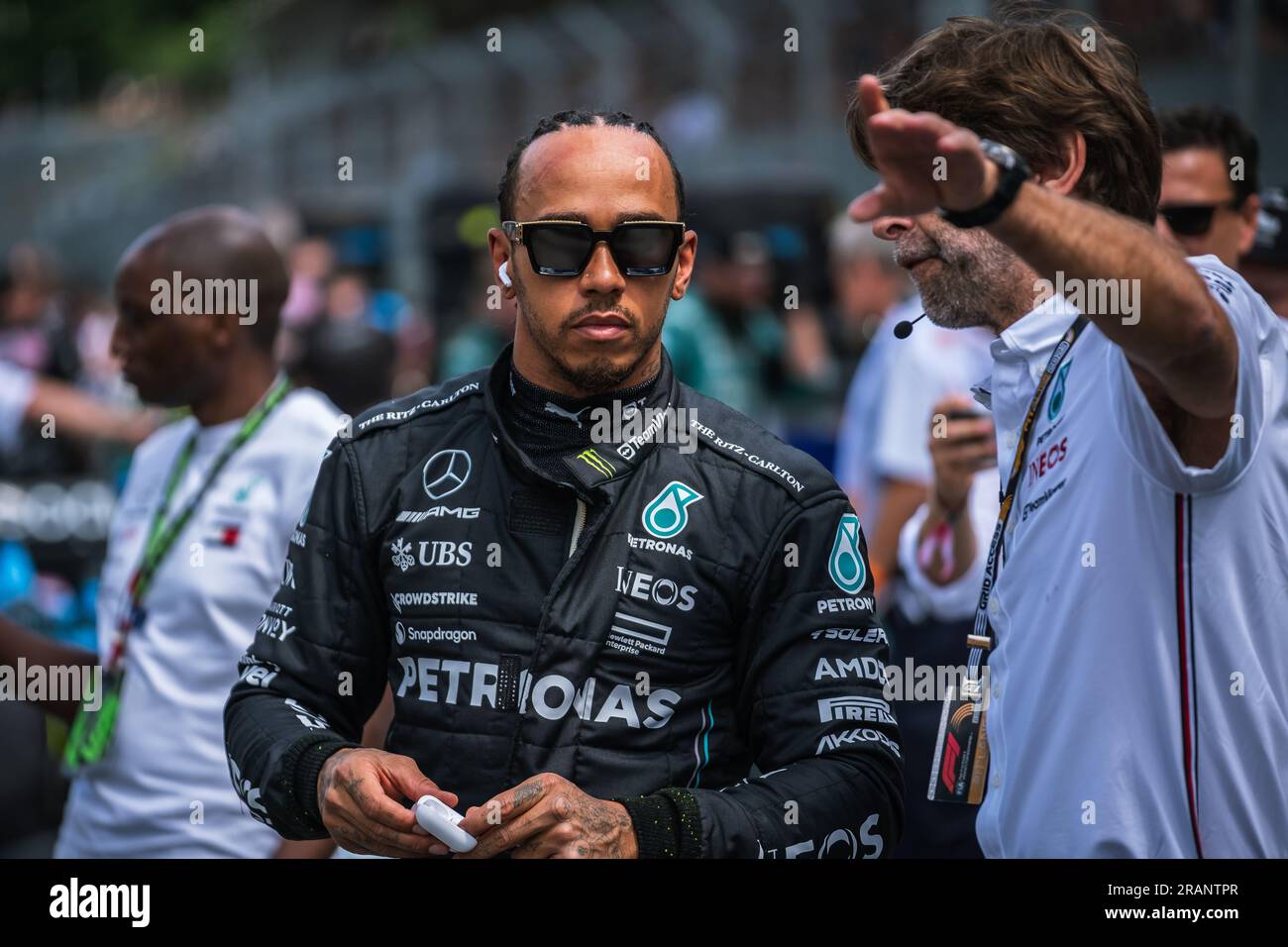 Red Bull Ring, Spielberg, Austria, 2.July.2023: Lewis Hamilton during ...