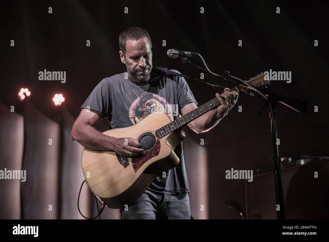 Ferrara, Italy. 02nd July, 2023. Jack Johnson and Glen Hansard live in ...