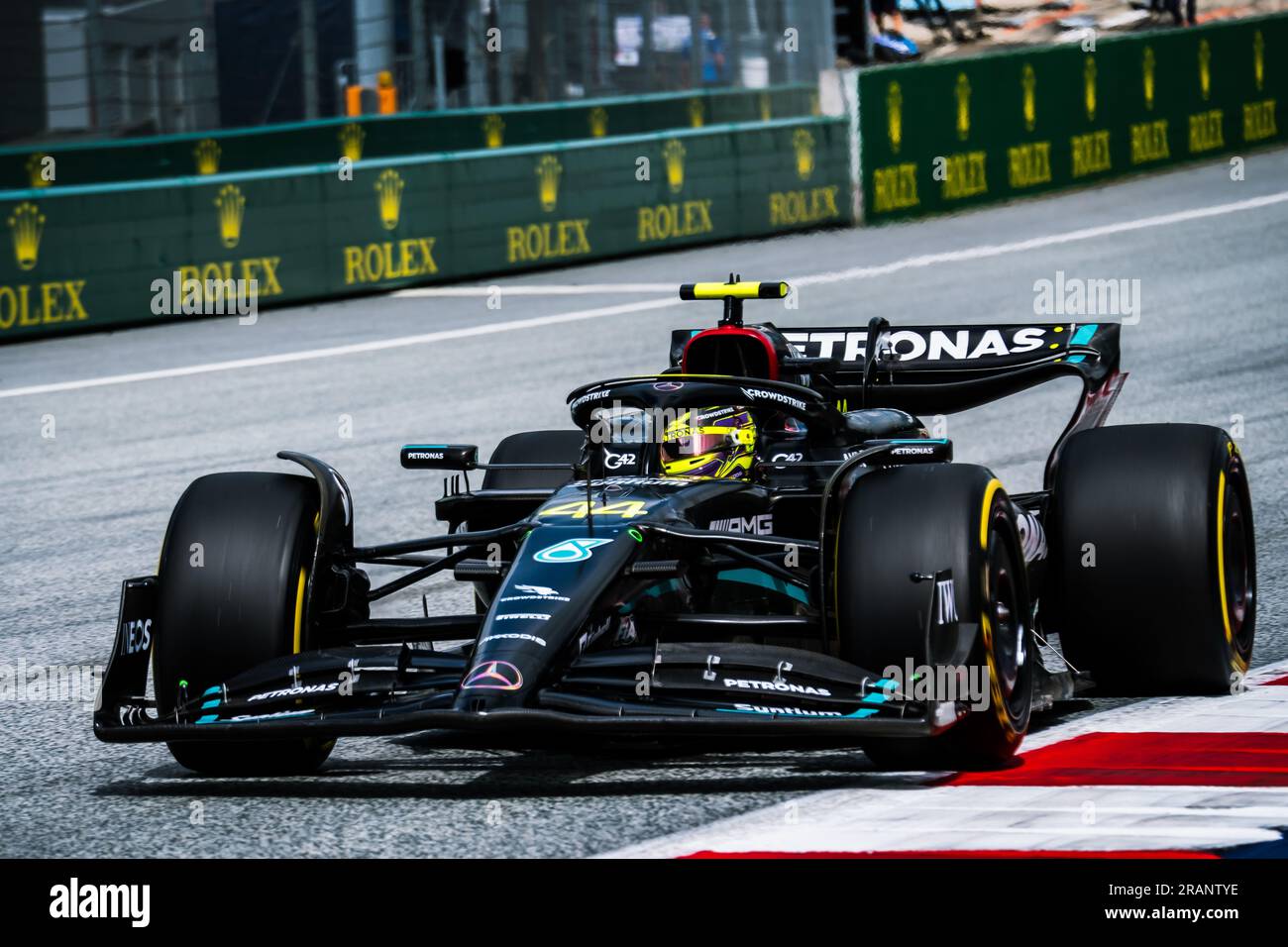 Red Bull Ring, Spielberg, Austria, 2.July.2023: Lewis Hamilton during ...
