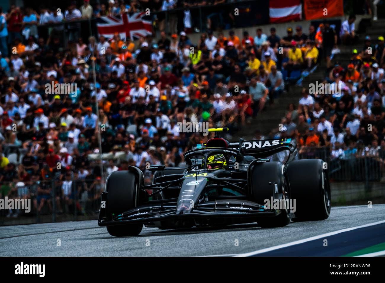 Red Bull Ring, Spielberg, Austria, 2.July.2023: Lewis Hamilton during ...