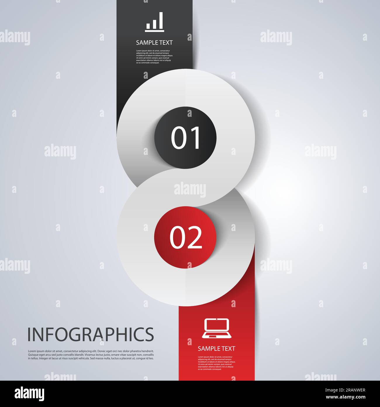 Infographics Cover Template - Circle Designs with Icons Stock Vector ...