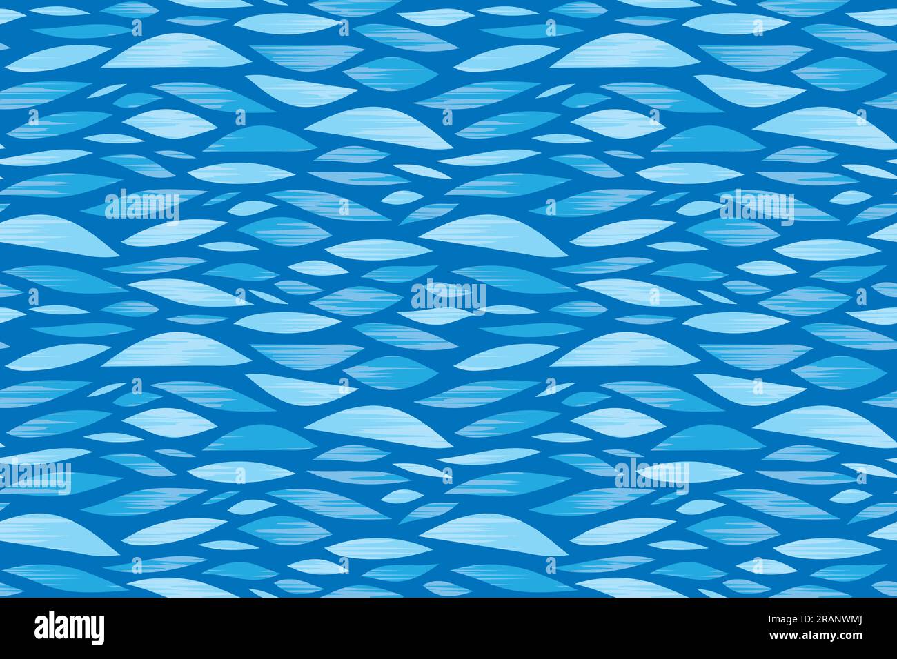 seamless sea waves pattern- vector illustration Stock Vector Image ...