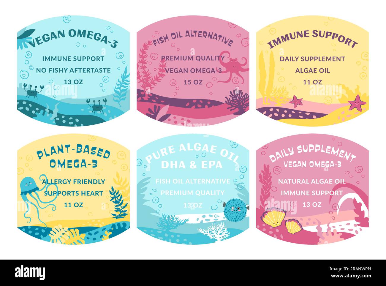 Omega 3 sticker hi-res stock photography and images - Alamy