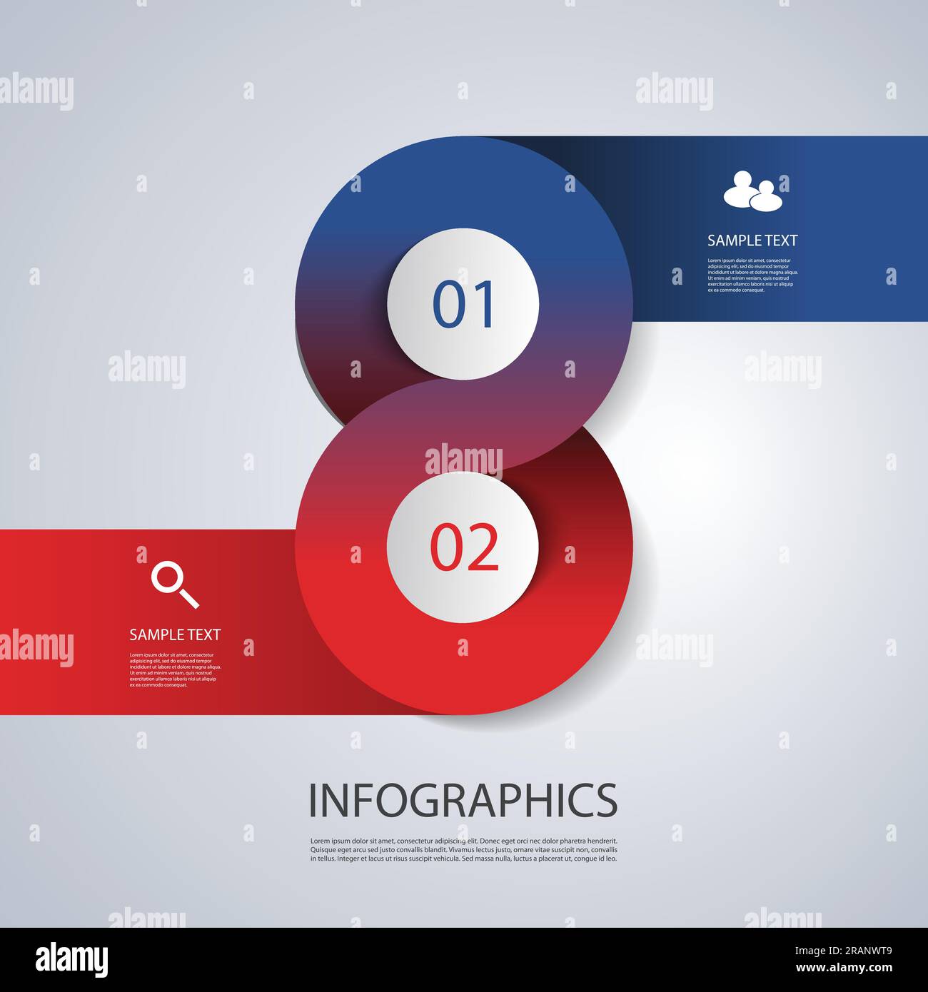 Infographics Cover Template - Circle Designs with Icons Stock Vector ...