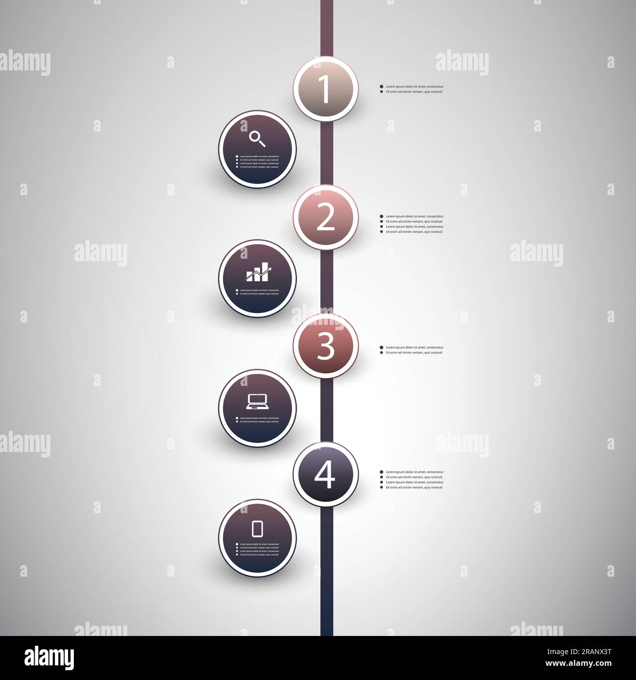 Infographic Concept - Flow Chart Design - Timeline Stock Vector Image ...