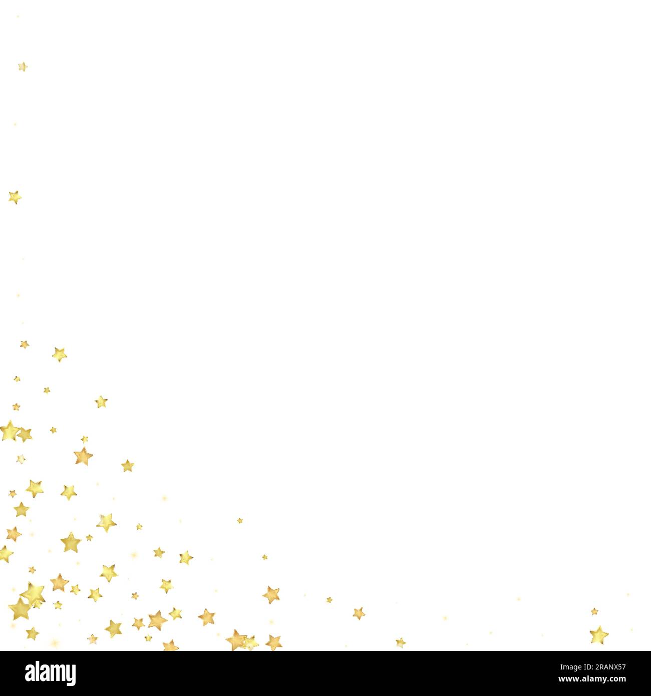 Magic stars vector overlay. Gold stars scattered around randomly ...