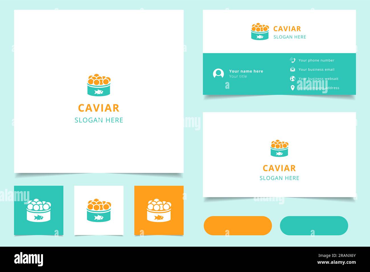 Caviar logo design with editable slogan. Branding book and business ...