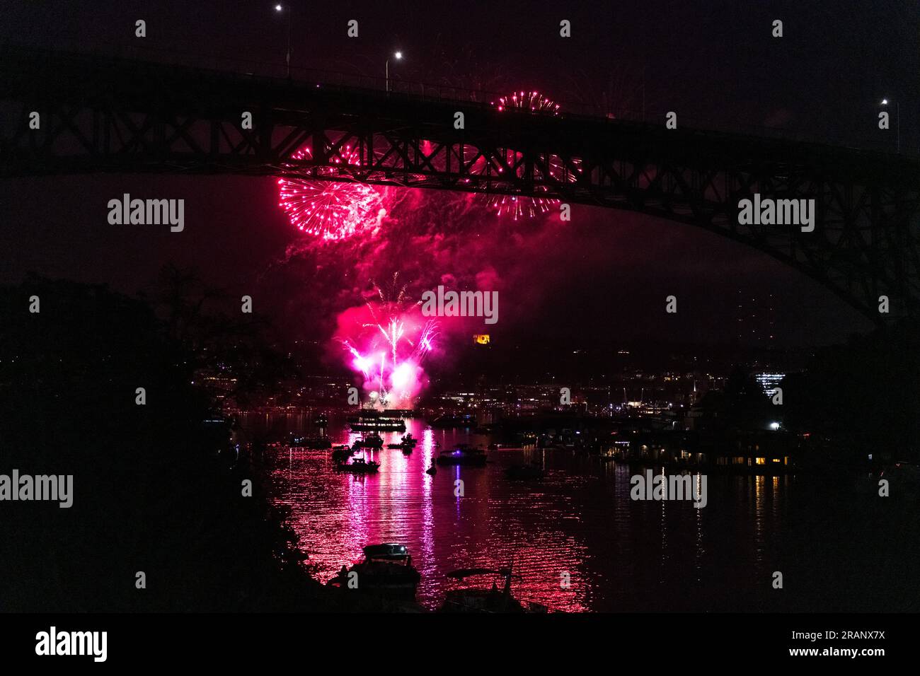 Seattle, USA. 4 Jul, 2023. People gather in Fremont to celebrate ...