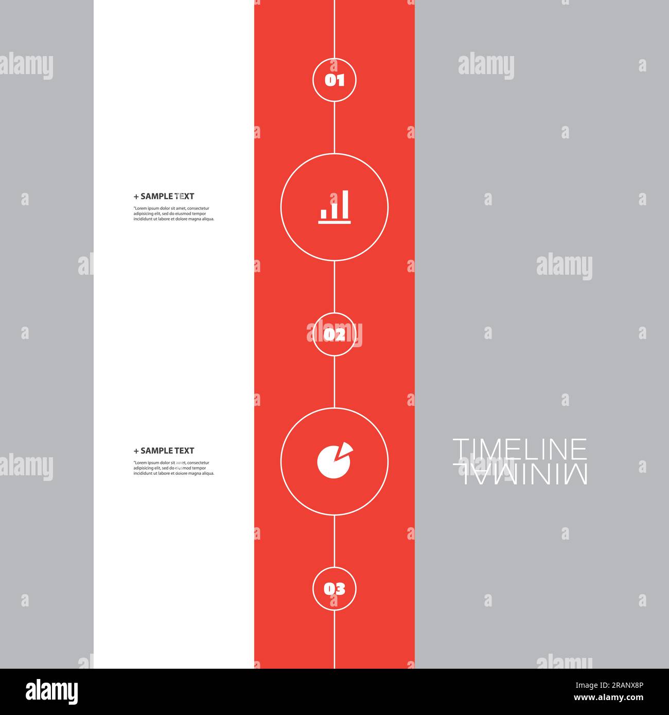 Minimal Timeline Design - Infographic Elements with Icons Stock Vector ...