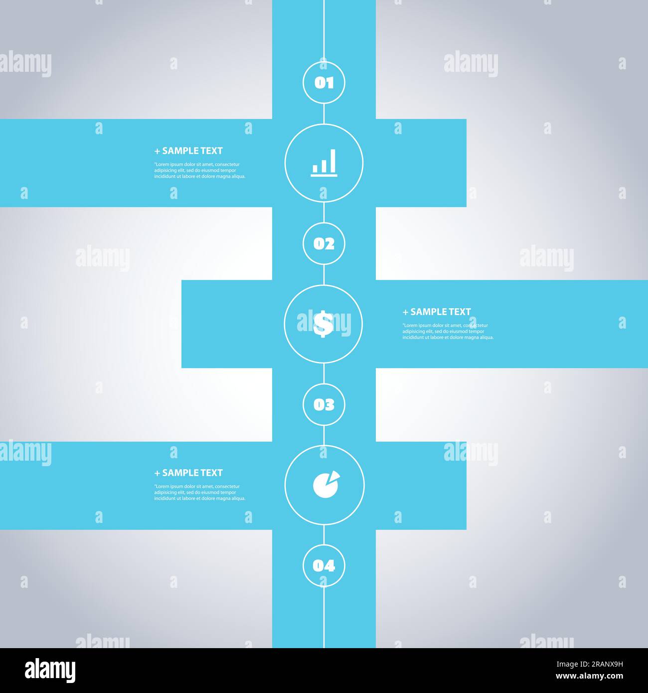 Minimal Timeline Design - Infographic Elements with Icons Stock Vector ...