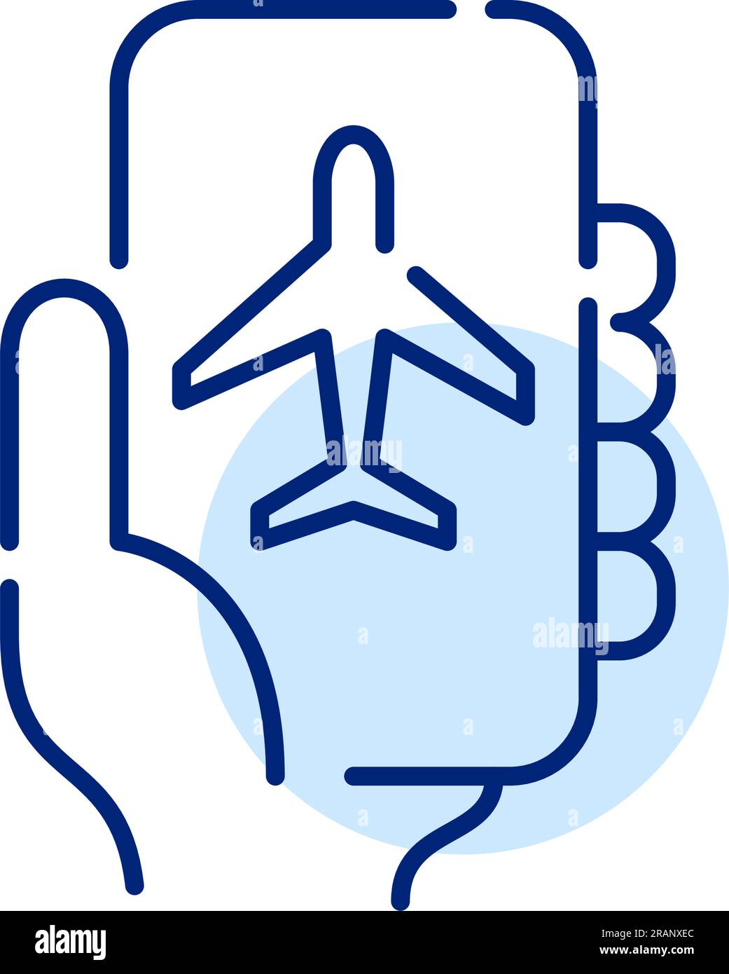 Airline smartphone app. Ticketing, reservation and flight boarding ...