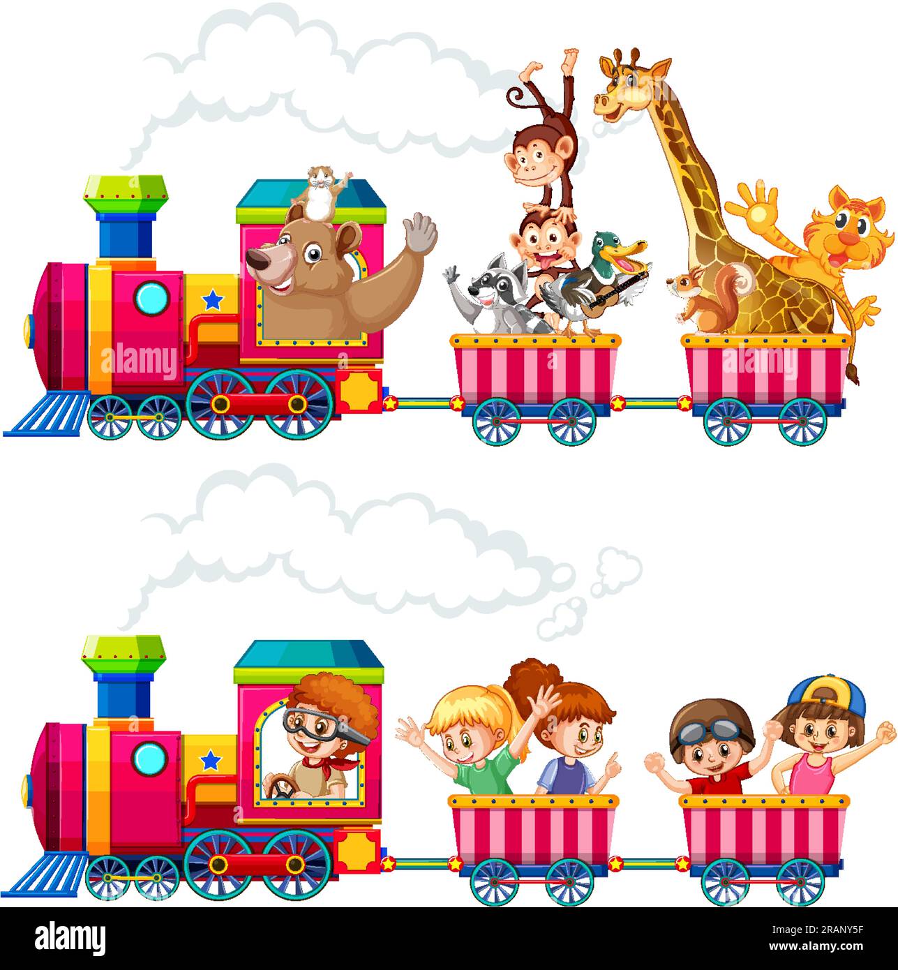 Zoo train Cut Out Stock Images & Pictures - Alamy
