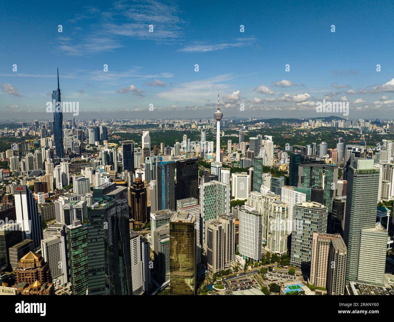 Kuala Lumpur, Malaysia - September 11, 2022: Aerial view of Kuala ...