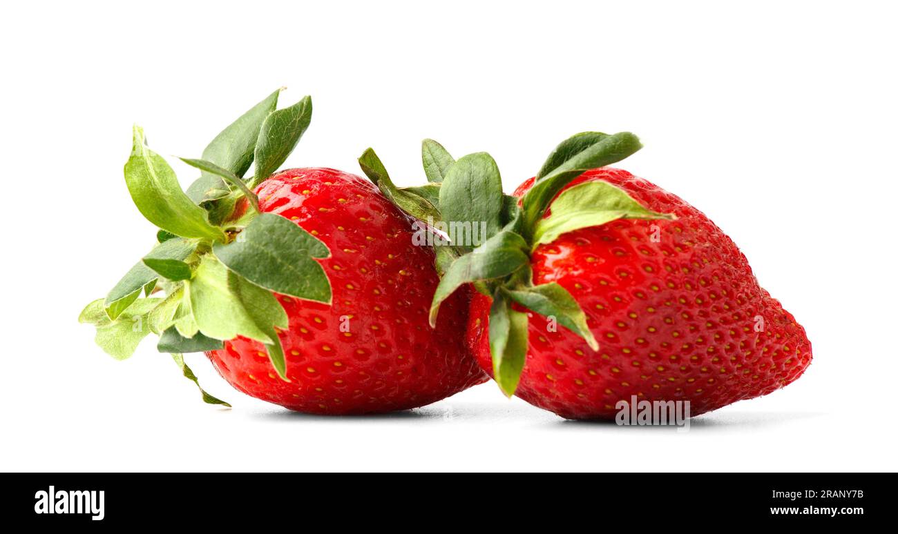 Beautiful large strawberries Cut Out Stock Images & Pictures - Alamy