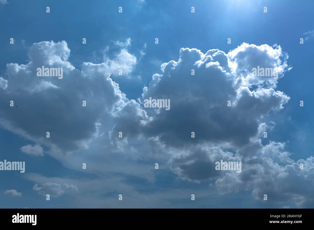Cloudy sky in summer HD Images Stock Photo - Alamy