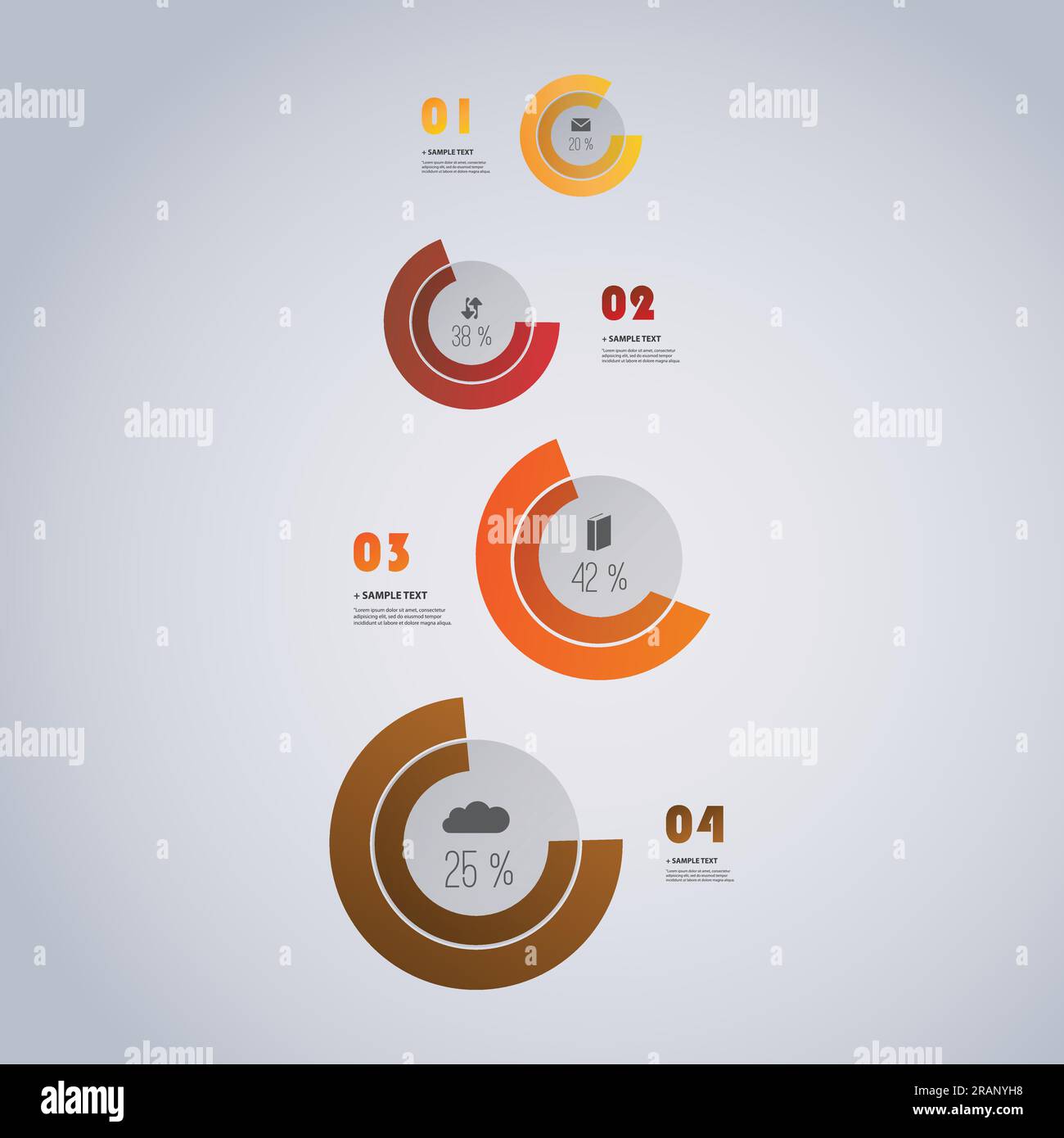 Concentric circle infographic diagram hi-res stock photography and ...