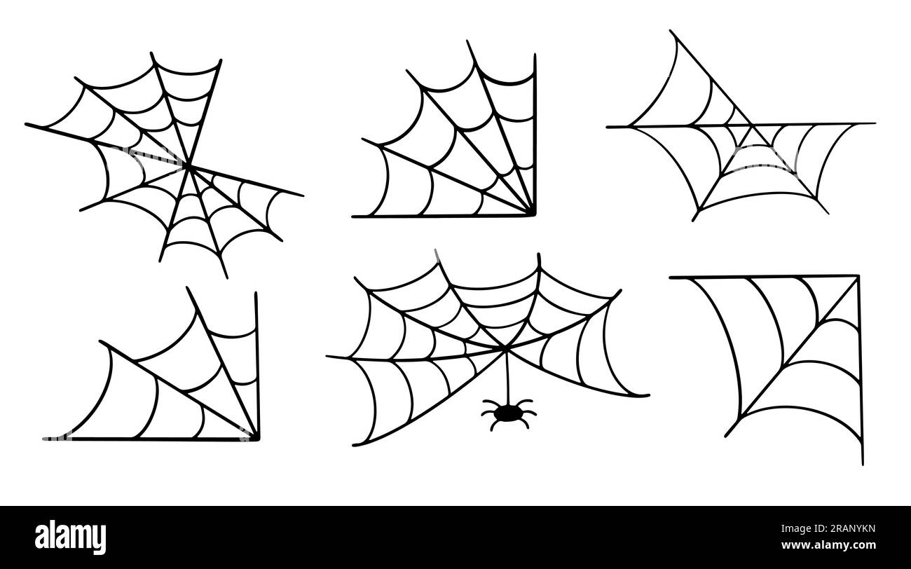 Spider web shapes Stock Vector Images - Alamy