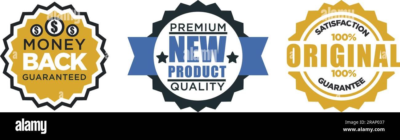 Money back guarantee, premium product quality Stock Vector Image & Art ...