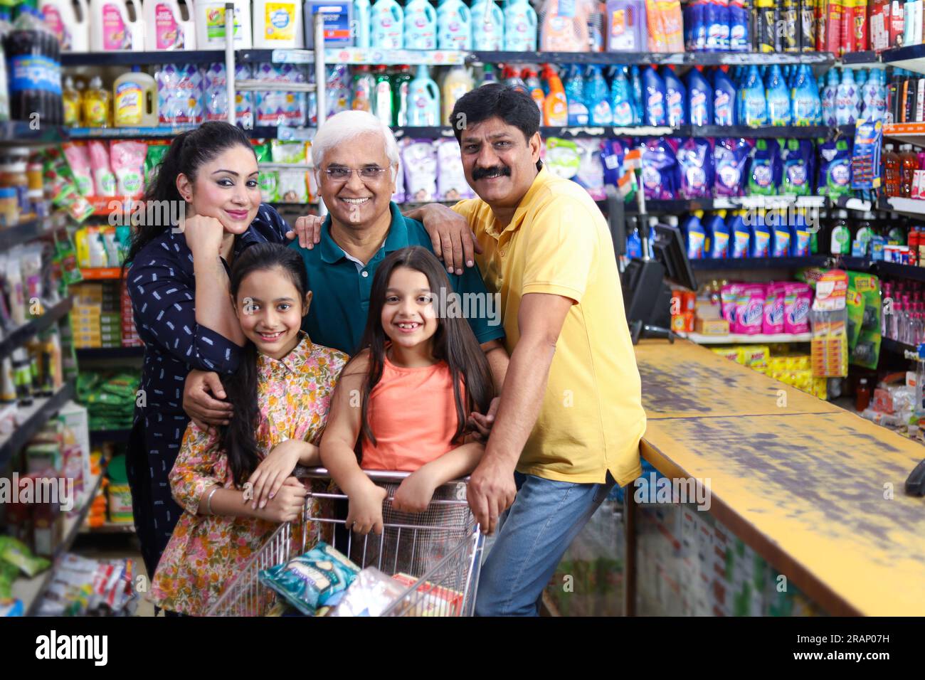 Shopping in supermarket with grandfather hi-res stock photography and ...