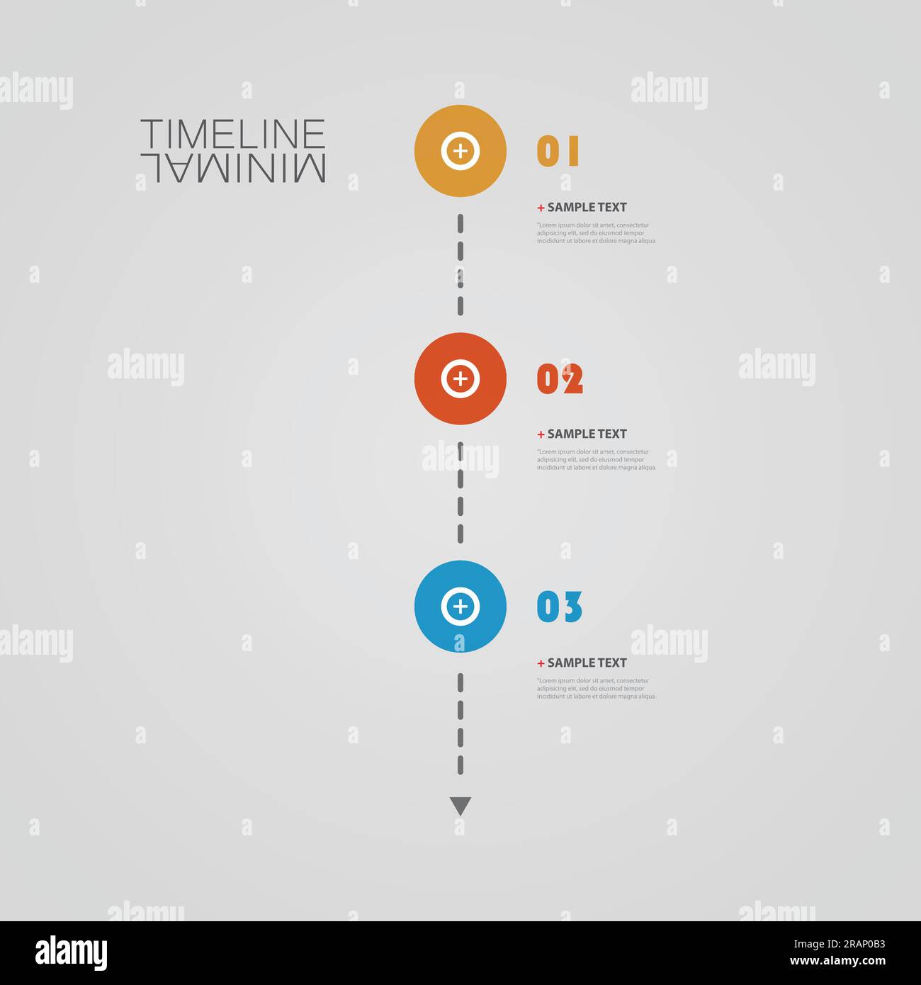 Minimal Timeline Design - Infographic Elements with Linear Icons Stock ...