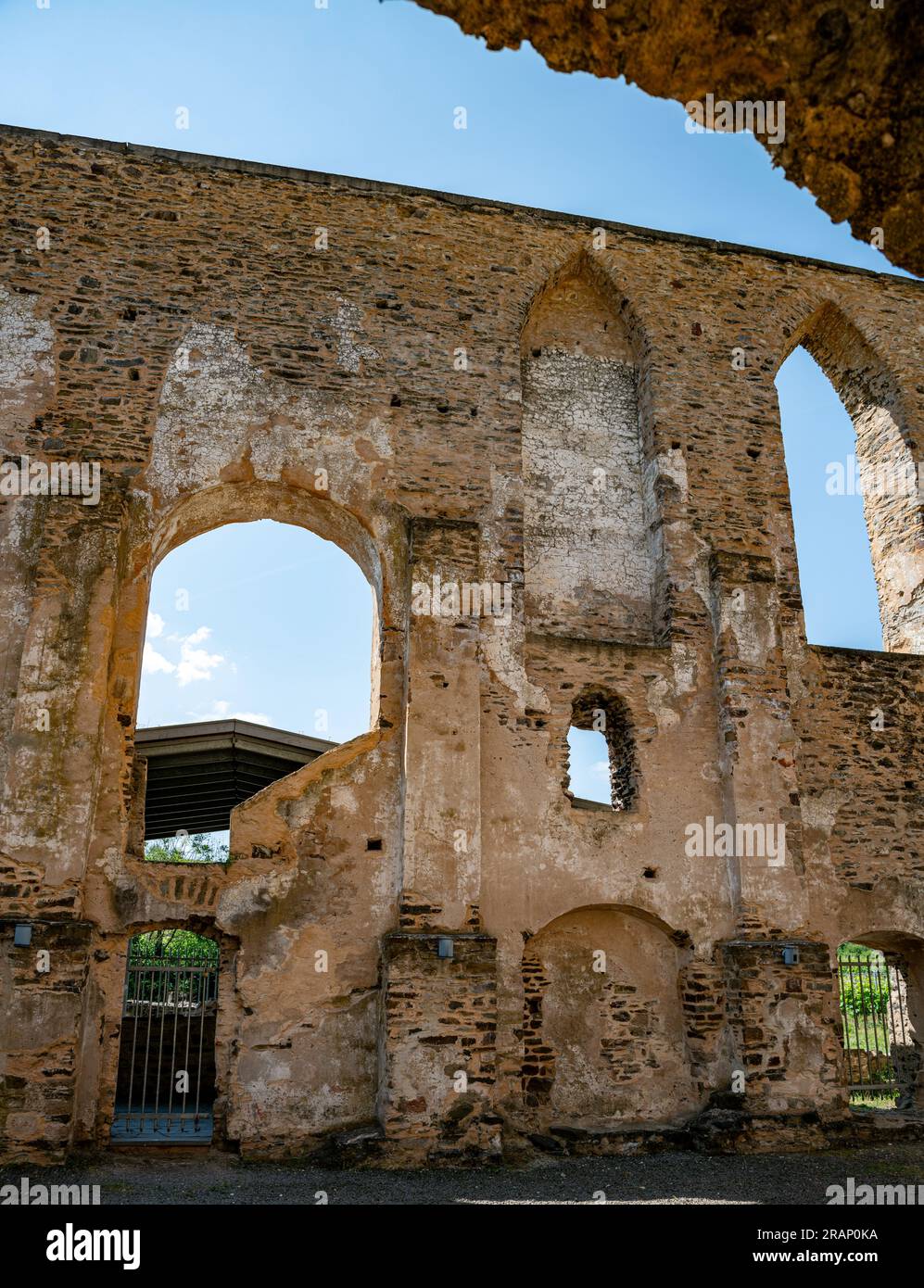 the former Stuben Monastery with its impressive church ruins Stock ...