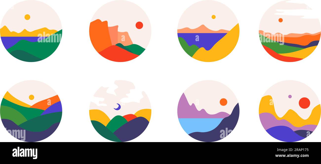 Abstract views of nature Stock Vector Images - Alamy