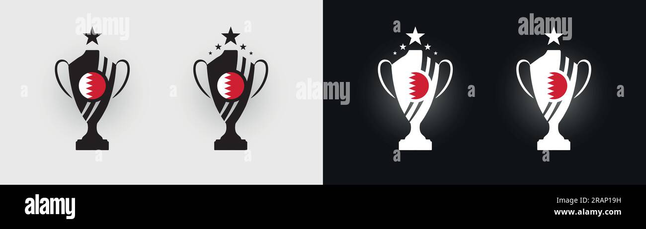 Bahrain trophy pokal cup football champion vector illustration Stock ...