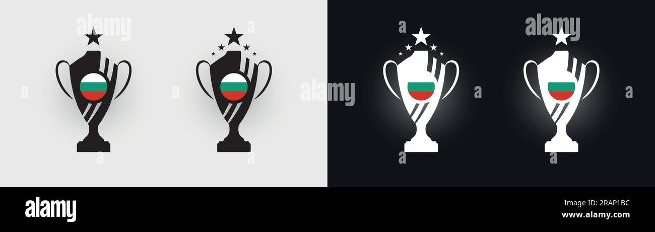 Bulgaria trophy pokal cup football champion vector illustration Stock ...
