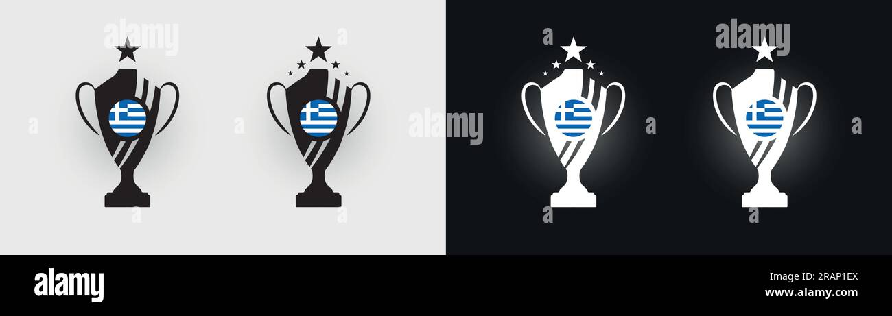 Greece trophy pokal cup football champion vector illustration Stock ...