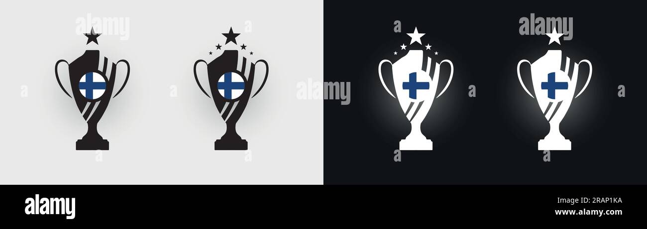 Finland trophy pokal cup football champion vector illustration Stock ...