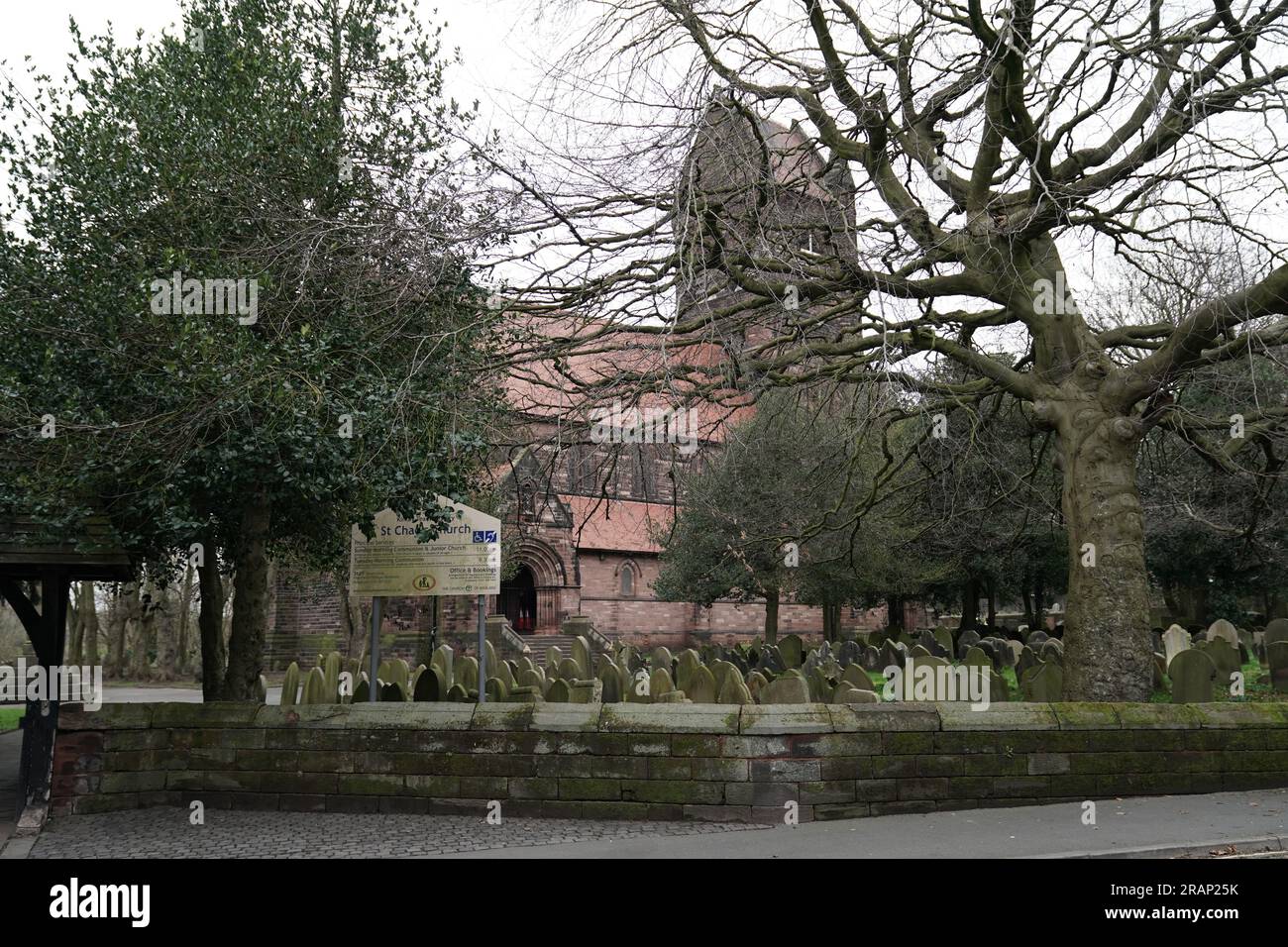 St Chads Church. Kirkby Knowsley Stock Photo - Alamy
