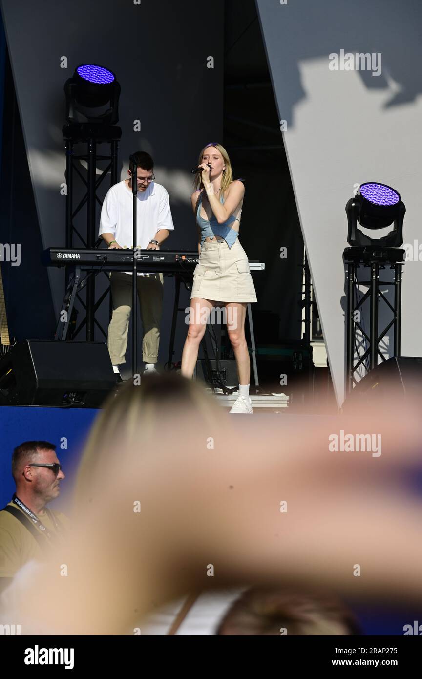 Lea live Open Air bei der Fête de l´Europe auf dem Dresdner Neumarkt ...