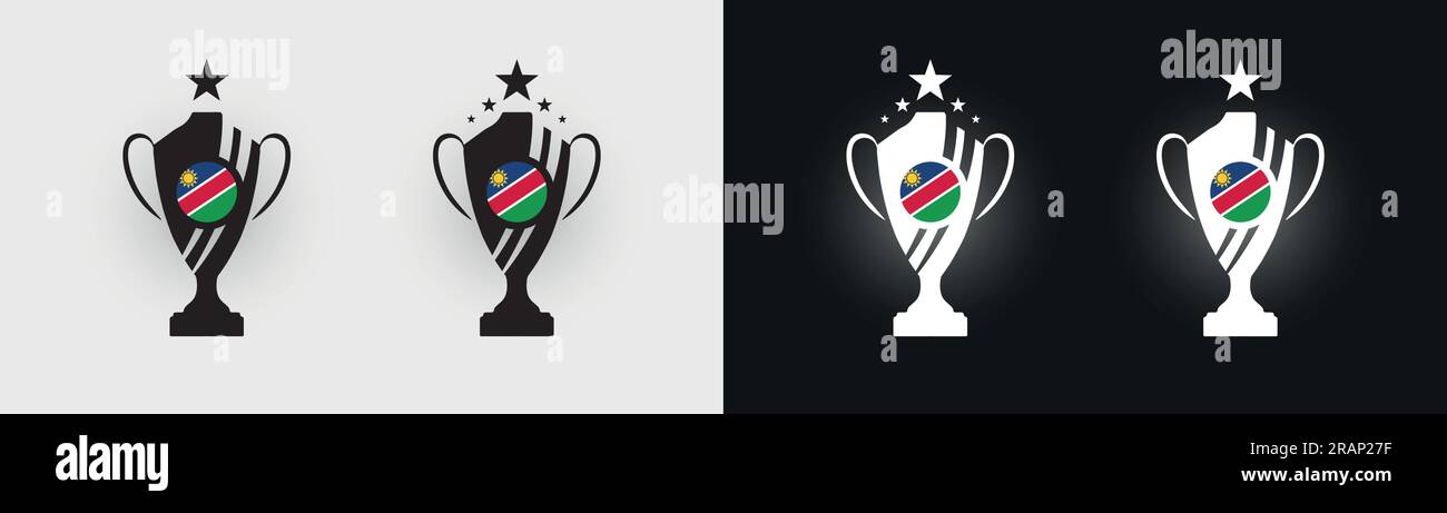 Namibia trophy pokal cup football champion vector illustration Stock ...