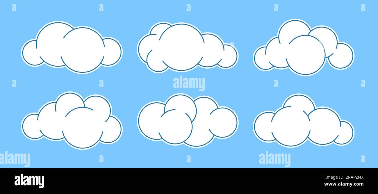 Cloudscape cumulus storm clouds Stock Vector Images - Alamy